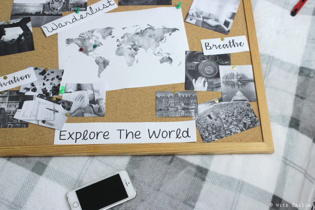 How to make a Motivation Board | Faire un tableau d'inspiration | With ...