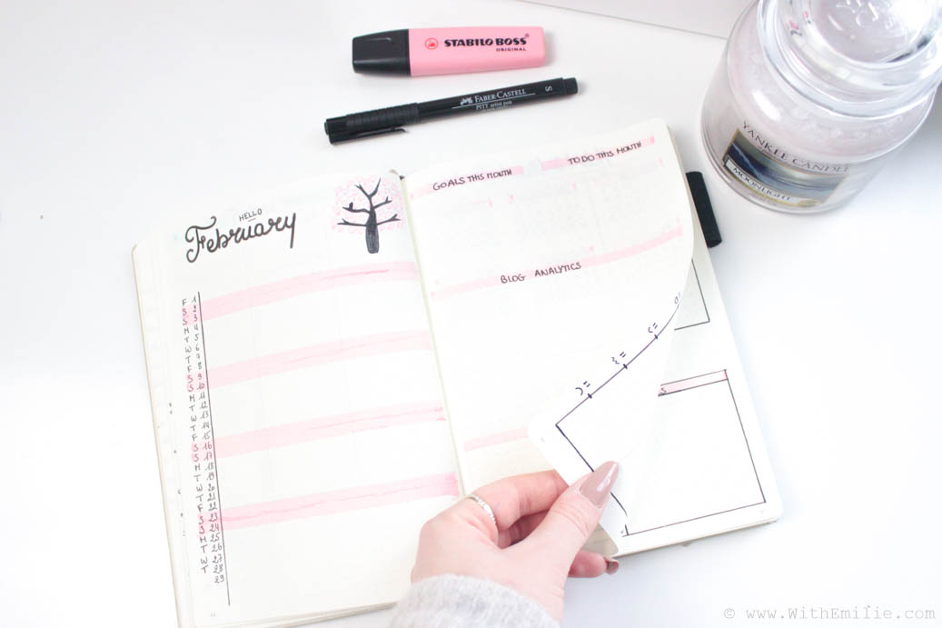 Mon Bullet Journal de Février | With Emilie | Une vie plus simple